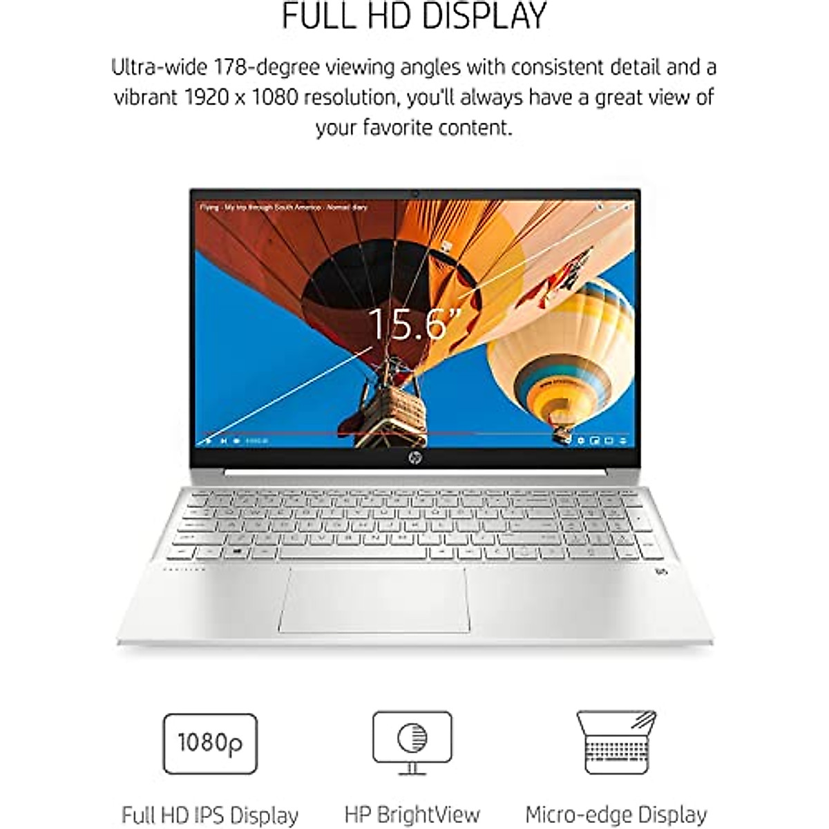 HP Newest Pavilion Touchscreen Laptop, 15.6”FHD 1080P IPS Display, Intel Core i5-1235U, 16GB RAM, 1TB PCIe SSD, Wi-Fi 6, Webcam, USB-A&C, w/HDMI Cable
