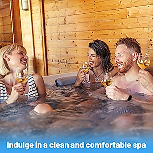 4 Pack Spa in-Filter Mineral Sticks Parts Cartridge Sticks for Hot Tub Spa Swimming Pool Fish Pond Filter Cartridge, Last for 4 Months (Blue & Yellow)