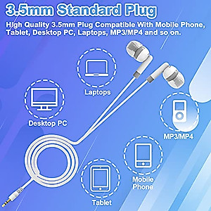 120 Pack Bulk Earbud Headphones Multi Colors Earphones Perfect for School Classroom Students Kids Children Gifts and Adults-Wholesale Disposable Earphones