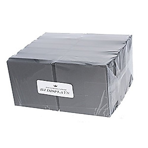 16 Pack Cotton Filled Matte Black Color Jewelry Gift and Retail Boxes 3.5 X 3.5 X 1 Inch Size by R J Displays