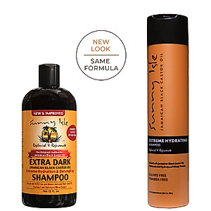 Sunny Isle Jamaican Black Castor Oil Extreme Hydrating Shampoo, Orange, 10 Fl Oz, Packaging May Vary