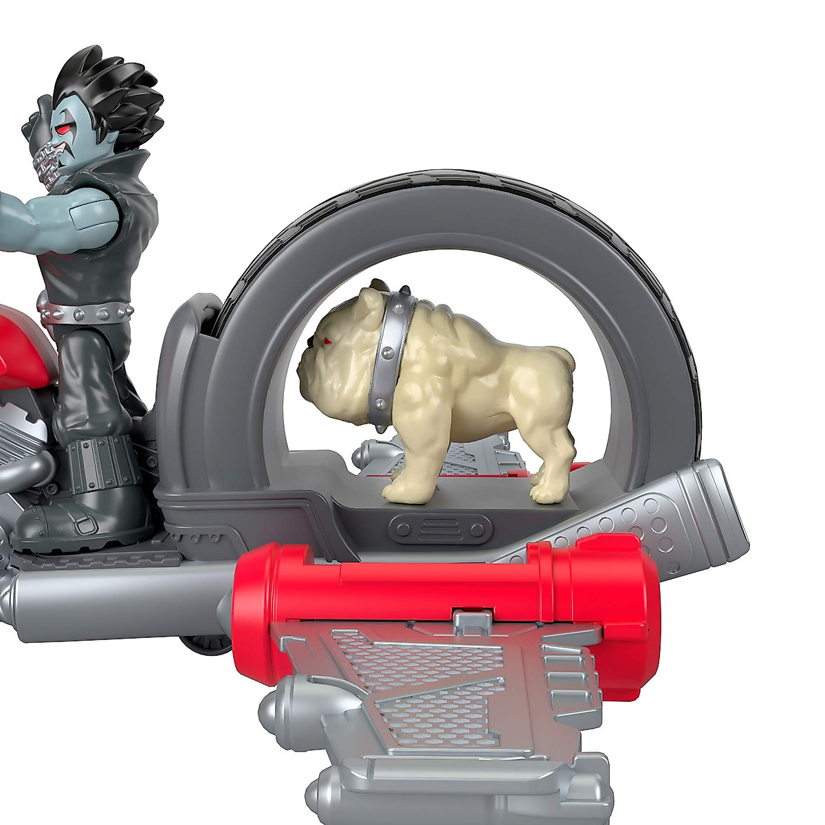 Fisher-Price Imaginext DC Super Friends Lobo Poseable Figure and Transforming Toy Motorcycle Set for Preschool Pretend Play Ages 3Y+