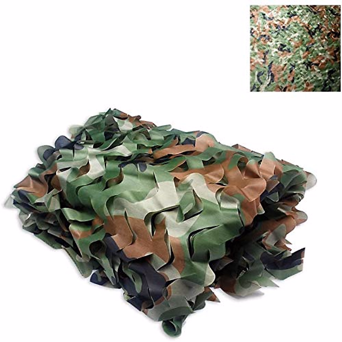 FullLit Camo Netting, Camouflage Netting, Hunting Blind Camo Net, Army Party Decorations, Sunshade Fence Nets, Lightweight, Bulk Roll, Mesh, Great for Camping, Shooting, Photograph, Car Cover, Outdoor