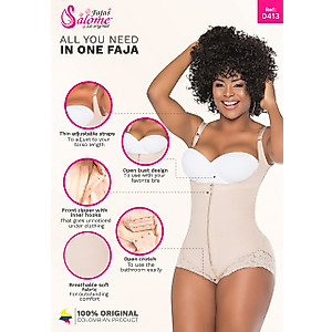 Salome 0413 Womens Butt Lifter Shapewear Fajas Colombianas Reductoras y Moldeadoras Black 3XL