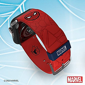 MARVEL ñ Spider-Man Insignia Smartwatch Band - Officially Licensed, Compatible with Every Size & Series of Apple Watch (watch not included)