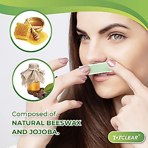 TOTCLEAR Facial Wax Strips For Hair Removal Face Waxing Kit For Women 40 Face Strips And 4 Calming Oil Wipes With Natural Formula