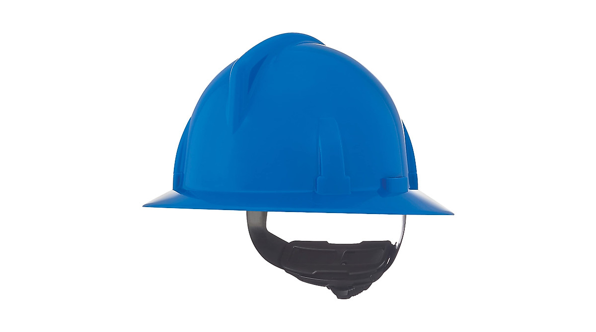 MSA Topgard Full Brim Safety Hard Hat - Blue