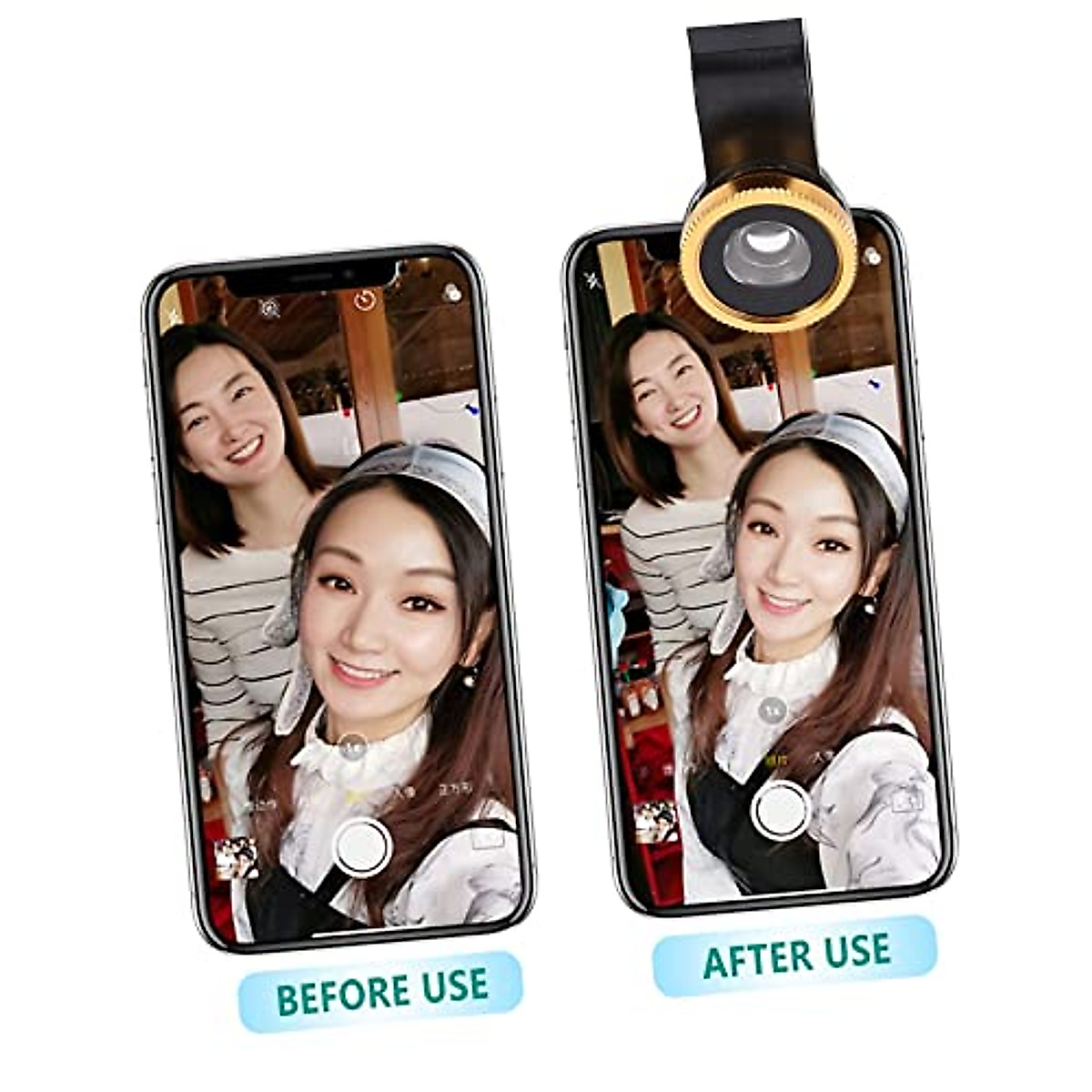 UKCOCO 2 Sets Mobile Phone Fisheye Lens Fish Eye Phone Universal Phone Camera Lens Clip on Fisheye Lens Fish Eye Lens for Camera Smart Phones Camera Accessories Camera Lens Kit Macro Lens