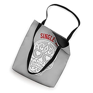 Single Af Sugar Heart Skull Anti Valentines Day Tote Bag