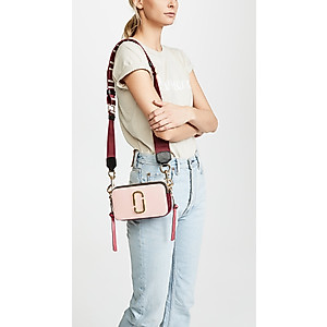 Marc Jacobs Women's The Snapshot, Rose, Pink, Stripe, One Size