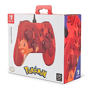 PowerA Wired Controller for Nintendo Switch - Pokémon: Charmander Blaze, Gamepad, Game controller, Wired controller, Officially licensed