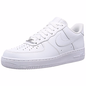 Nike Air Force 1 '07 Low Mens Basketball Shoes (Men's 10.5 Medium, White/White)