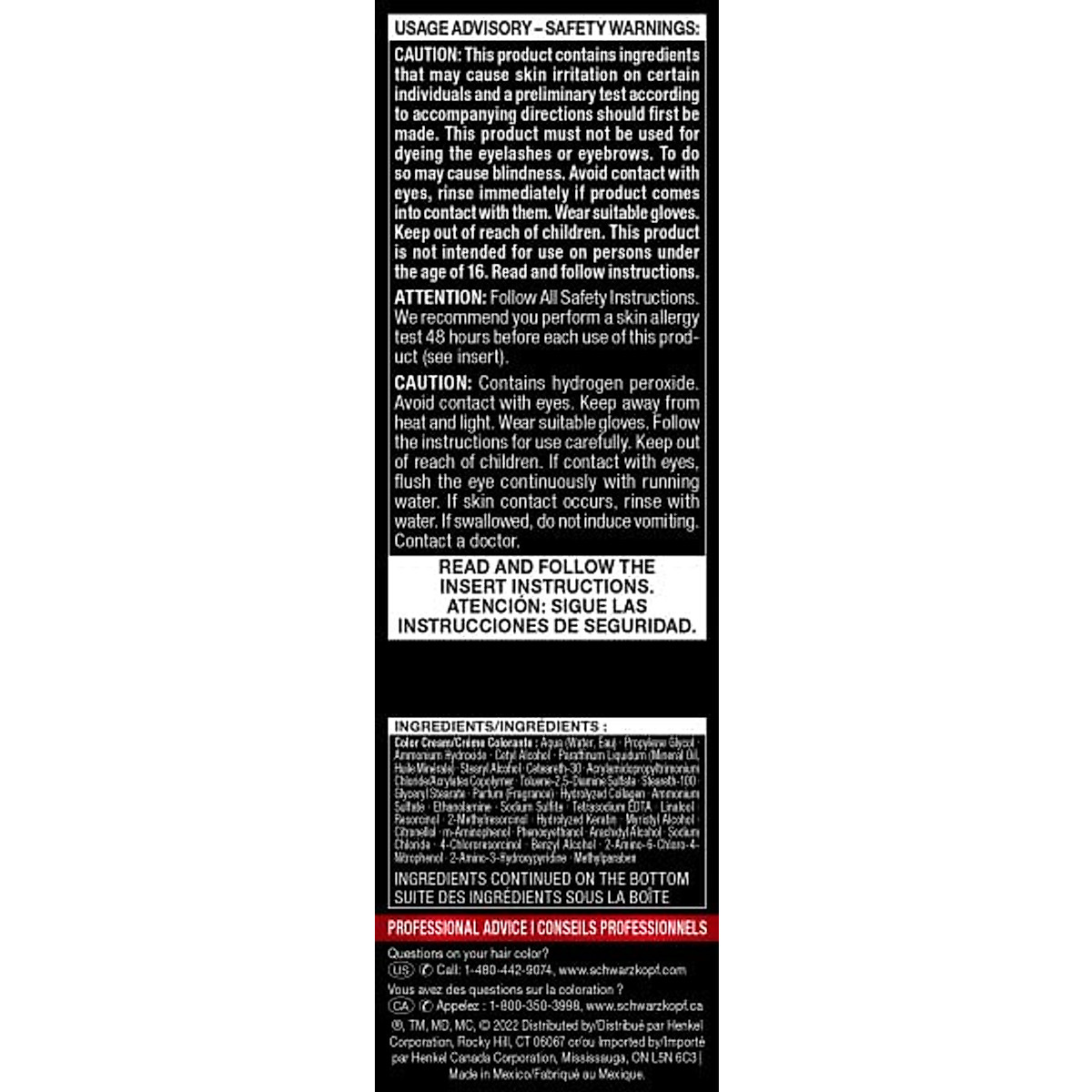 Schwarzkopf Keratin Color Permanent Hair Color Cream, 6.33 Light Golden Brown