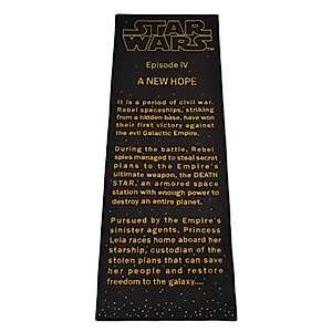 Star Wars: A New Hope Title Crawl Printed Area Rug | Indoor Floor Mat, Accent Rugs for Living Room and Bedroom, Home Decor for Kids Playroom | Lucasfilm Gifts and Collectibles | 26 x 77 Inches