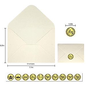 padike Unique Designs Birthday Cards Box Set - Birthday Greeting Cards - 15pc Happy Birthday Cards and 5pc Thank You Cards - Envelopes and Gold Seals