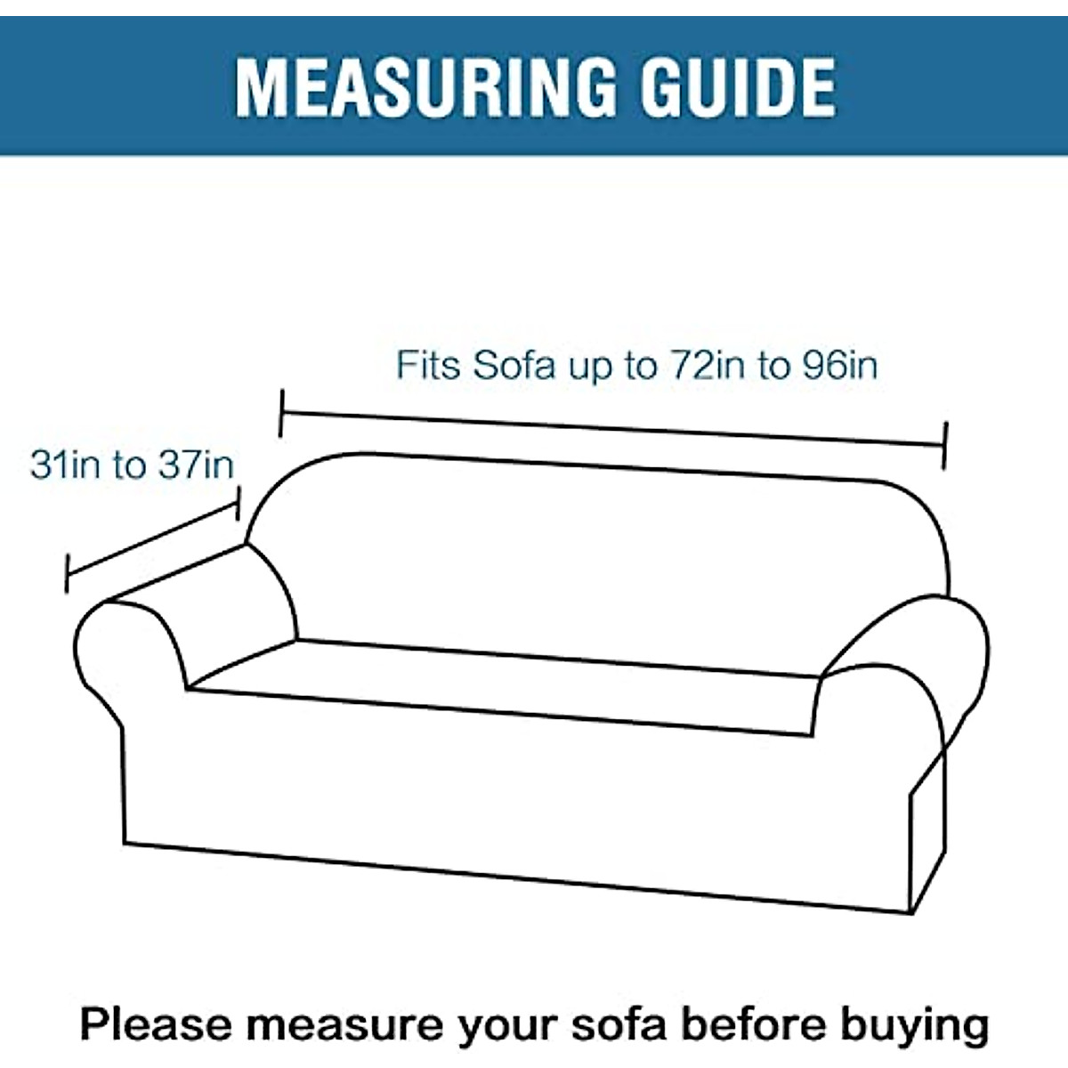 ENOVA FLORAL Sofa Slipcover Couch Covers, Ultra Soft Thick Stretch Velvet Fabric Sofa Slipcover 3 Seater Couch Covers, Sofa Durable Furniture Protector for Living Room (Taupe)