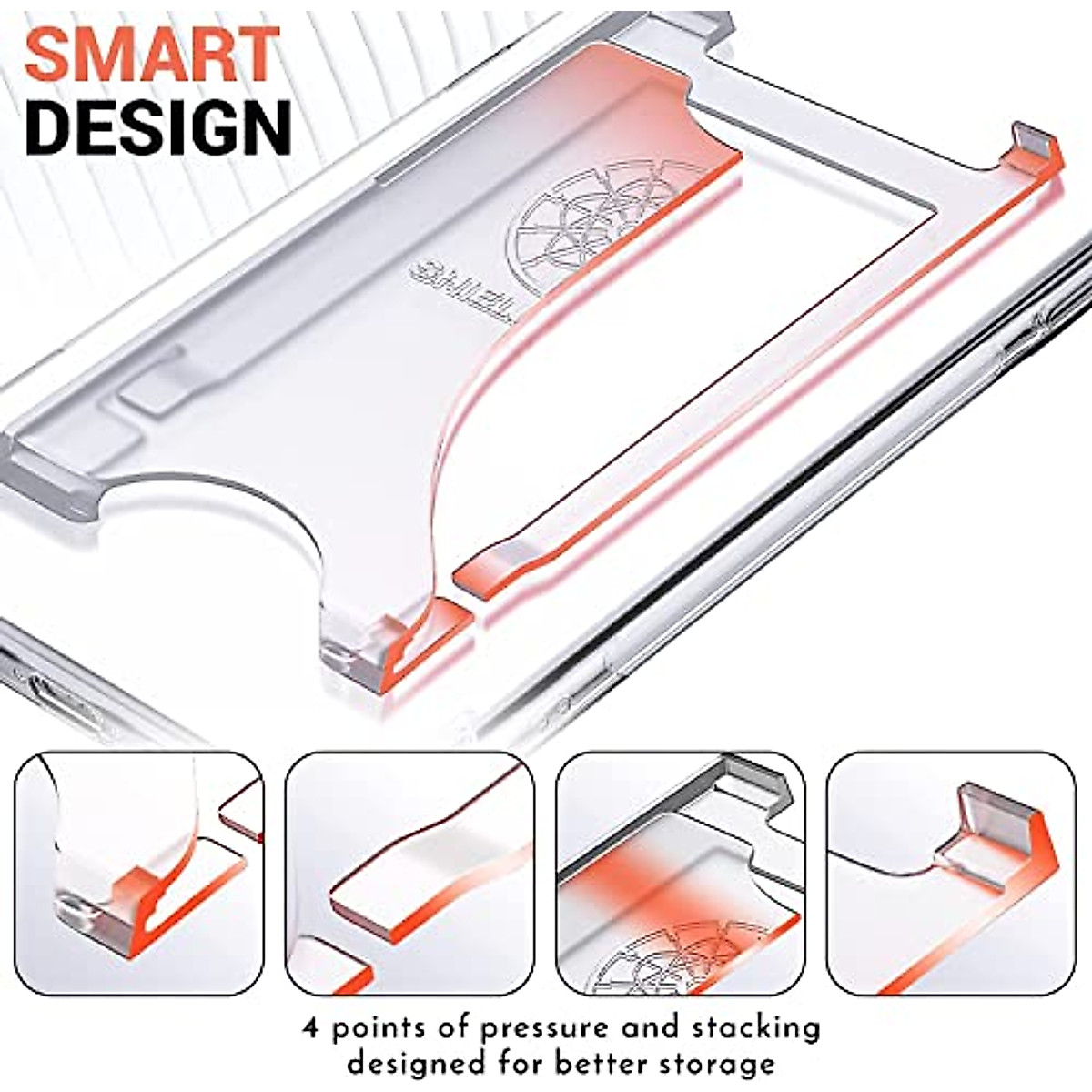 Shields Up for Galaxy S23 Ultra Case, Samsung S23 Ultra Case, Minimalist Wallet Case with Card Holder & Ring Kickstand/Stand, Slim Protective Shockproof Cover for Samsung Galaxy S23 Ultra - Clear