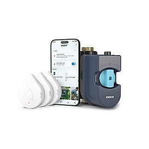 Moen 900-001 Flo by Moen 3/4-Inch Smart Water Shutoff with 920-005 Flo by Moen Smart Water Detector, 3-Pack