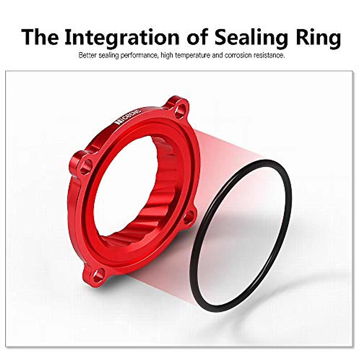 NICECNC Red Throttle Body Spacer Compatible with Dodge Charger Challenger Durango Grand Caravan Journey 3.6L V6 2011-2015,See Fitments