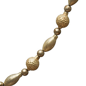 Creative Co-Op, Antique Pewter and Gold Glass Garland in Box, Finish