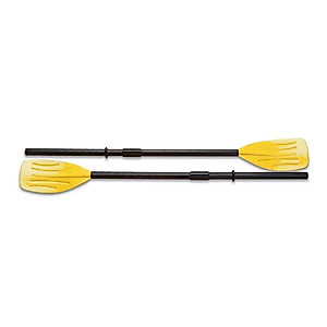INTEX 59623E 48" Deluxe French Oars: Easy 3 Piece Assembly – Ribbed Blade – Retainer Rings – TUV RL approved – Perfect for Inflatable Boats