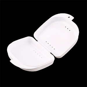 Grey990 Health Dental Plastic Box, Mouthguard Dentures Storage Case Container Oral Care Tool