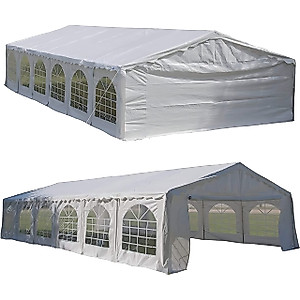 DELTA 40'x20' Budget PE Party Tent, Tents for Parties, Carpas para Fiestas,Heavy Duty Outdoor Event Canopy,Wedding Tent,with Waterproof Top