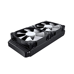 Phanteks (P-GO240MP_DBK01) Glacier One 240MP D-RGB AIO Liquid CPU Cooler, Infinity Mirror Pump Cap Design, 2X Silent 120mm MP PWM Fans, Black