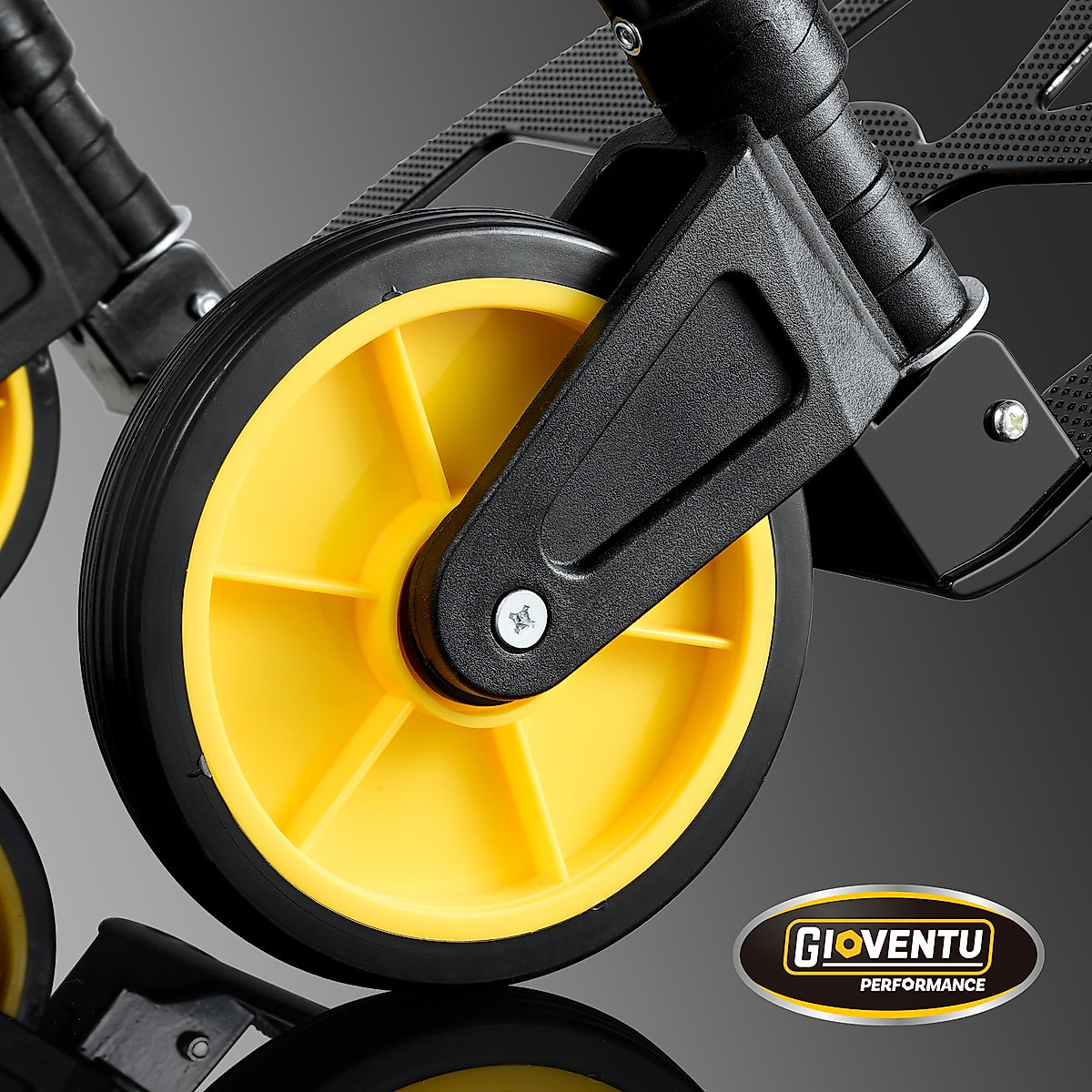 Upgraded Folding Hand Truck and Dolly, 270LB Capacity Foldable Hand Truck with Telescoping Handle & Silent TPR Wheel, Portable Dolly Cart with Non-Slip Aluminum Plate & Elastic Rope for Moving, Office