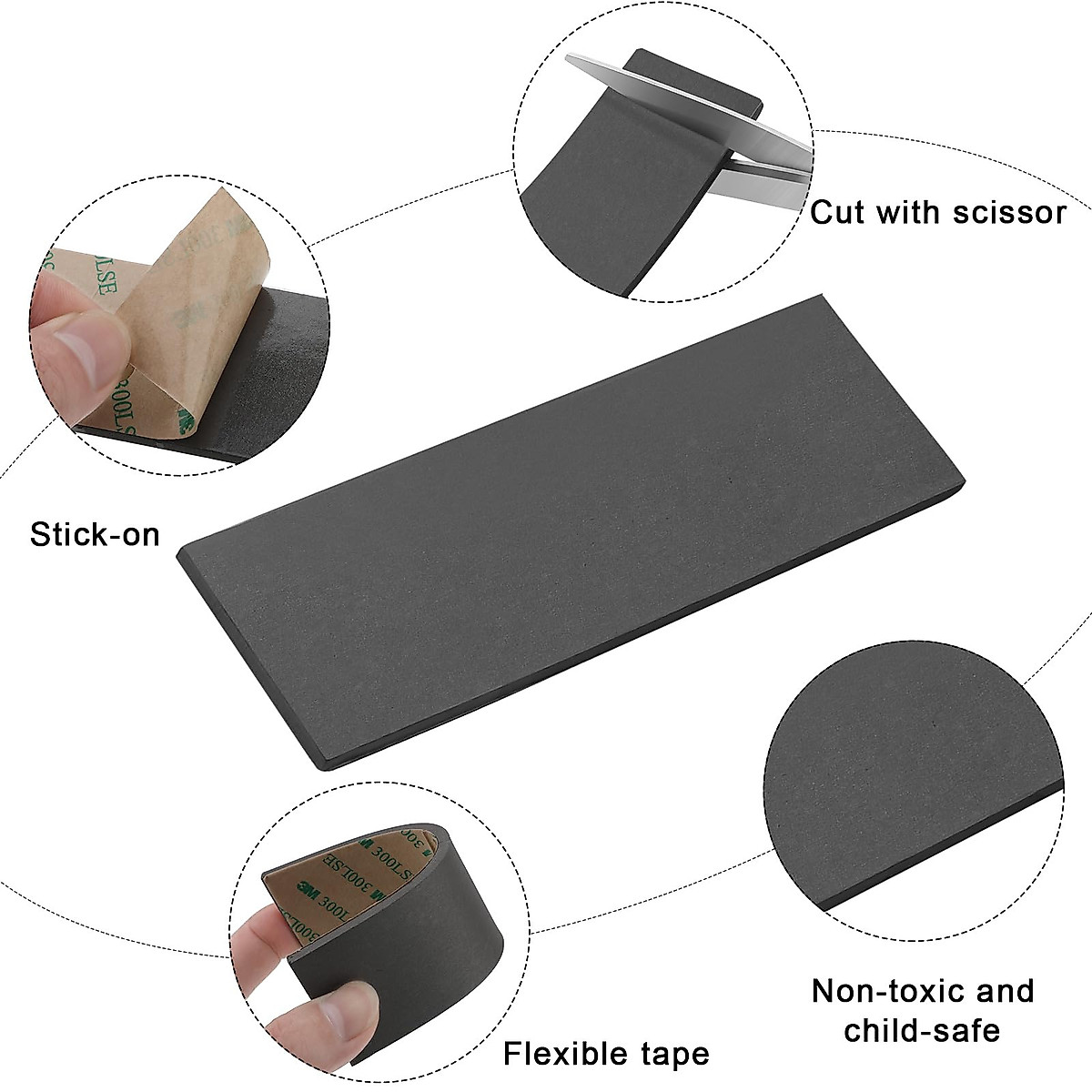 3 Pieces Stick-on Flexible Tape Weights in 2.85 oz Derby Weights Compatible with Pinewood Derby Car Race