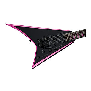 Jackson X Series Rhoads RRX24 - Black with Neon Pink Bevels