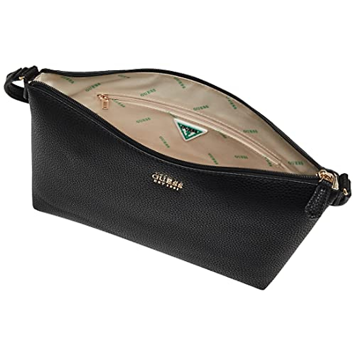 GUESS Womens Eco Brenton Tote Shoulder Bag, Black, One Size US