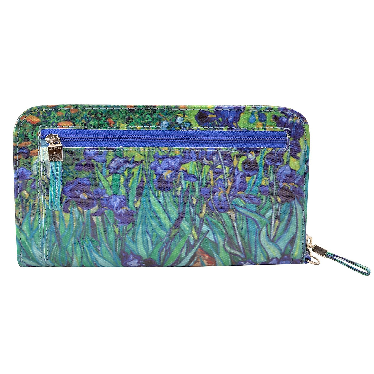 Alicia Klein® A92MS-IRISES Island collection - Market Street Wallet Wristlet and Phone Case