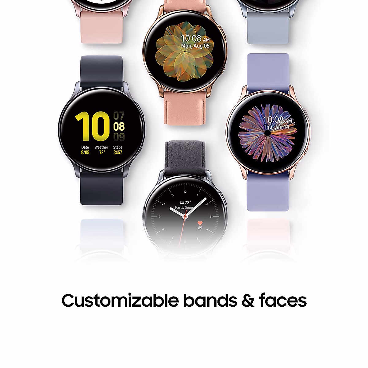 SAMSUNG Galaxy Watch Active 2 (40mm, GPS, Bluetooth) Smart Watch with Advanced Health Monitoring, Fitness Tracking, and Long Lasting Battery - Rose Gold (US Version)