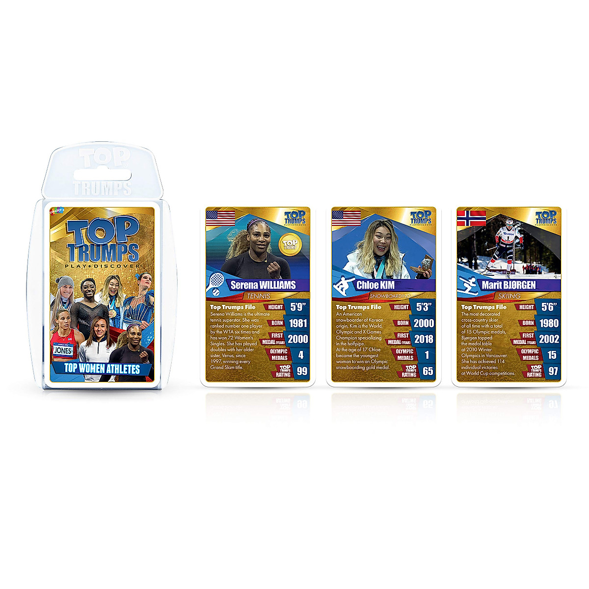 Top Trumps Incredible Women Bundle Card Game, Learn about Women Soccer Stars, Great Women and Top Women Athletes, educational travel pack, gift and toy for boys and girls aged 6 plus
