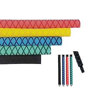 Aventik X-Tube Heat Shrink Wrap Tubing for Fishing Rod Grips with Non Slip Waterproof and Insulation 40 Inch Lengths Durable(Black-30mm)