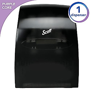 Scott Essential Hard Roll Paper Towel Dispenser (46253), Fast Change Smoke (Black)