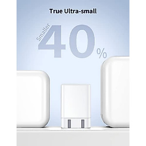 MOMAX GaN Charger, Dual Port 35W USB C GaN Charger with Foldable Plug, Compact GaN III PD 3.0 Charger, High Power Wall Charger for Laptops, MacBook, iPad Pro/Mini, iPhone 14/Max/Pro/Pro Max (White)