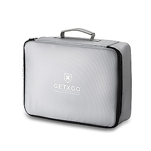 GETXGO: The Upgraded Fireproof and Water-resistant Document Box with Sercured Lock - Protect Your Valuables and Important Papers