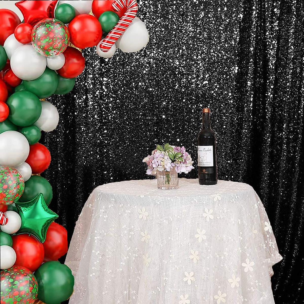 Black Photography Sequin Backdrop Curtain Gold Sequin Backdrop Curtain
