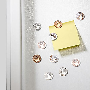 STARUBY 25 Pcs Fridge Magnets Marble Texture Refrigerator Magnets Cute Decorative Magnets Office Kitchen Magnets Glass Magnets Fridge Locker Magnets for Whiteboard,Dia 0.78 inch