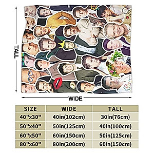 Blanket Kyle MacLachlan Soft and Comfortable Warm Fleece Blanket for Sofa, Office Bed car Camp Couch Cozy Plush Throw Blankets Beach Blankets