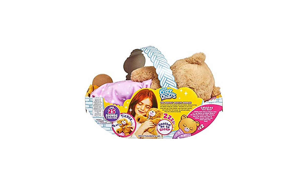 Little Live Pets Cozy Dozy Cubbles Teddy Bear – Interactive Bedtime Buddy