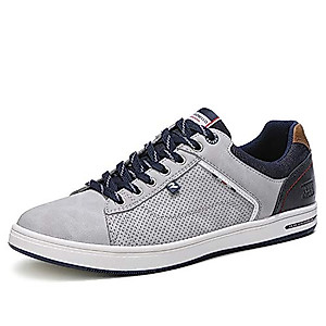 AX BOXING Mens Casual Shoes Fashion Sneakers Breathable Comfort Walking Shoes for Male(Aa Gray, Numeric_10_Point_5)