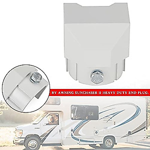 Frezon Alminum Replacement Part End Plug Solid Fit For Dometic RV Awning Sunchaser II Replacement