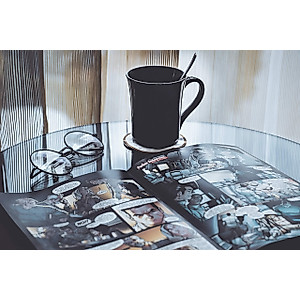 Pro Safe Glass 24 inches Round Tempered Clear Glass Table Top - 1/4 inches Thick with Flat Polish Edge