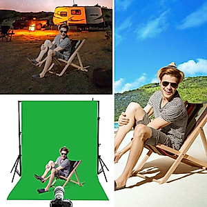 Hemmotop Green Screen Backdrop, 10 x 20 ft Chromakey Greenscreen Background,Large Seamless Green Backdrop Background Cloth,for Photography,Zoom,Live Streaming