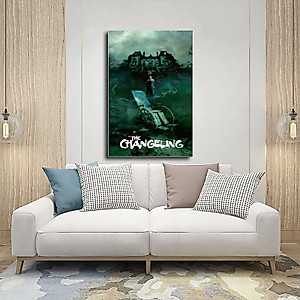 The Changeling Horror Old Movie Poster Classic Retro 1 Canvas Poster Wall Art Decor Print Picture Paintings for Living Room Bedroom Decoration Unframe: 12x18inch(30x45cm)