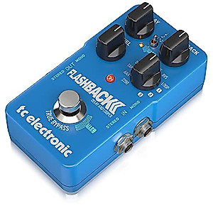 TC Electronic FLASHBACK 2 DELAY Legendary Delay Pedal with Groundbreaking MASH Footswitch, Crystal Delay Effect and Built-In TonePrint Technology, Blue
