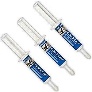 Oralx Calm and Cool for Horses. Cost-Saver 3-Pac. Made with L-Tryptophan & Herbal Extracts to Help Maintain Calm, Focused Composure During Events & Transport. Three Easy-Dose Syringes,1.2 OZ (34g) ea.